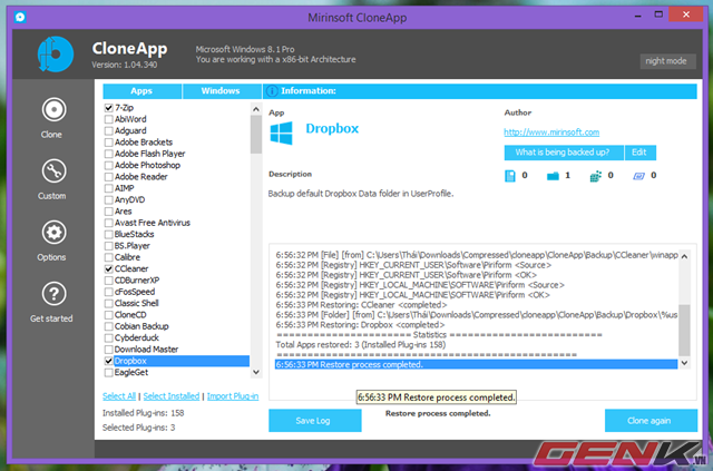 Lưu lại setting tất cả các phần mềm đã cài trên Windows