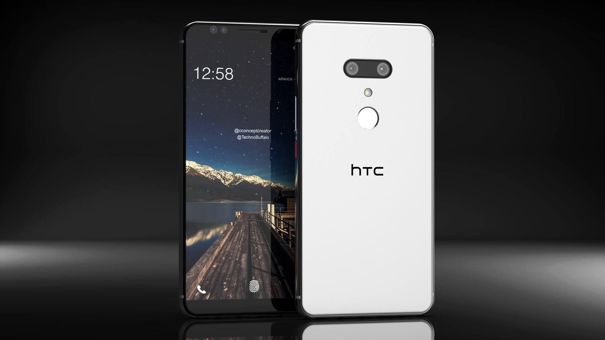 Lộ ảnh render rõ nét, đẹp lộng lẫy của HTC U12+