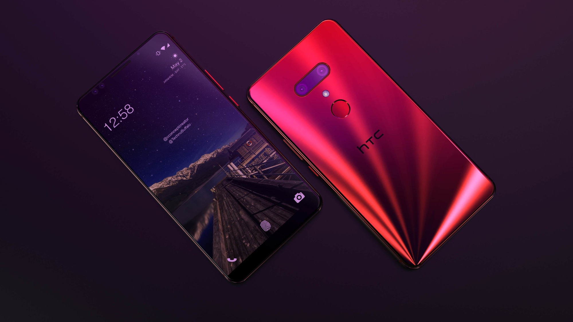 Lộ ảnh render rõ nét, đẹp lộng lẫy của HTC U12+