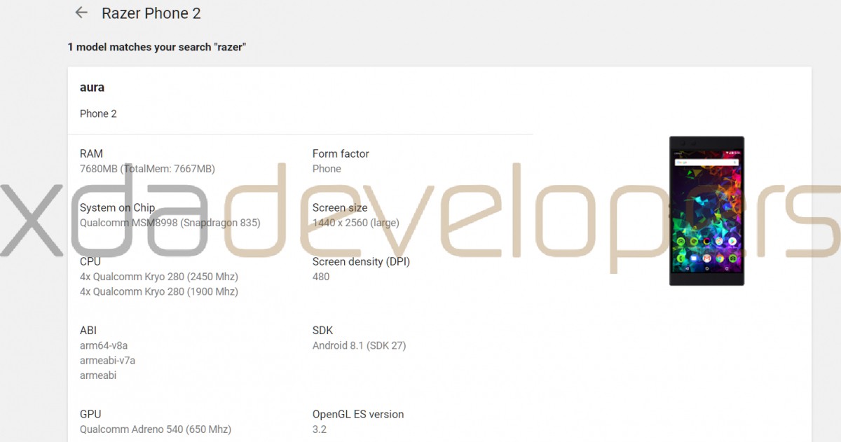 Cấu hình của Razer Phone 2 có thể sẽ gây thất vọng: Vẫn là Snapdragon 835, 8GB RAM và màn hình cũ
