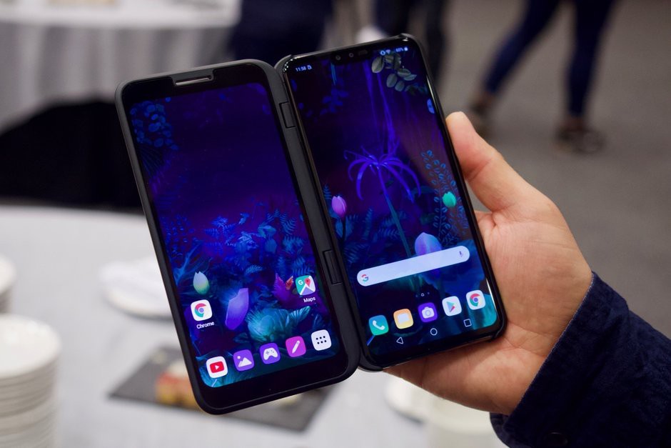 [MWC 2019] LG ra mắt V50 ThinQ: Smartphone 5G, chip Snapdragon 855, có khả năng gắn thêm một màn ...