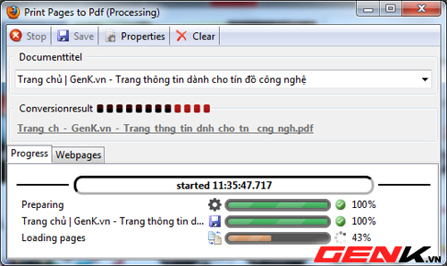 Chuy n i H ng Lo t Trang Web Th nh File PDF B ng Firefox