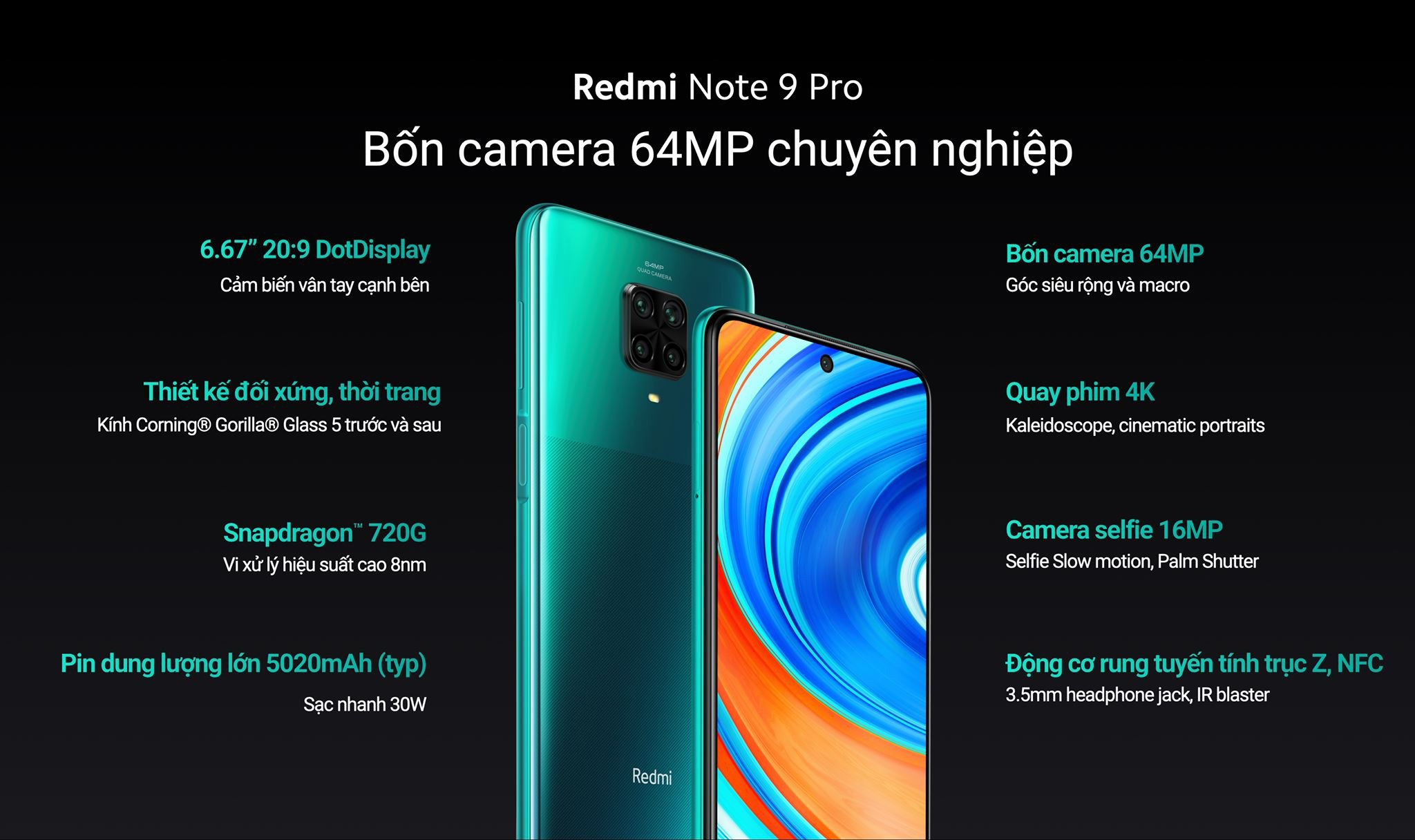 Redmi Note 9 và Redmi Note 9 Pro ra mắt tại Việt Nam: Màn hình đục lỗ ...