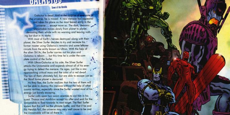 Galactus và Ultron đã thực hiện "lưỡng long nhất thể" cách đây 20 năm!