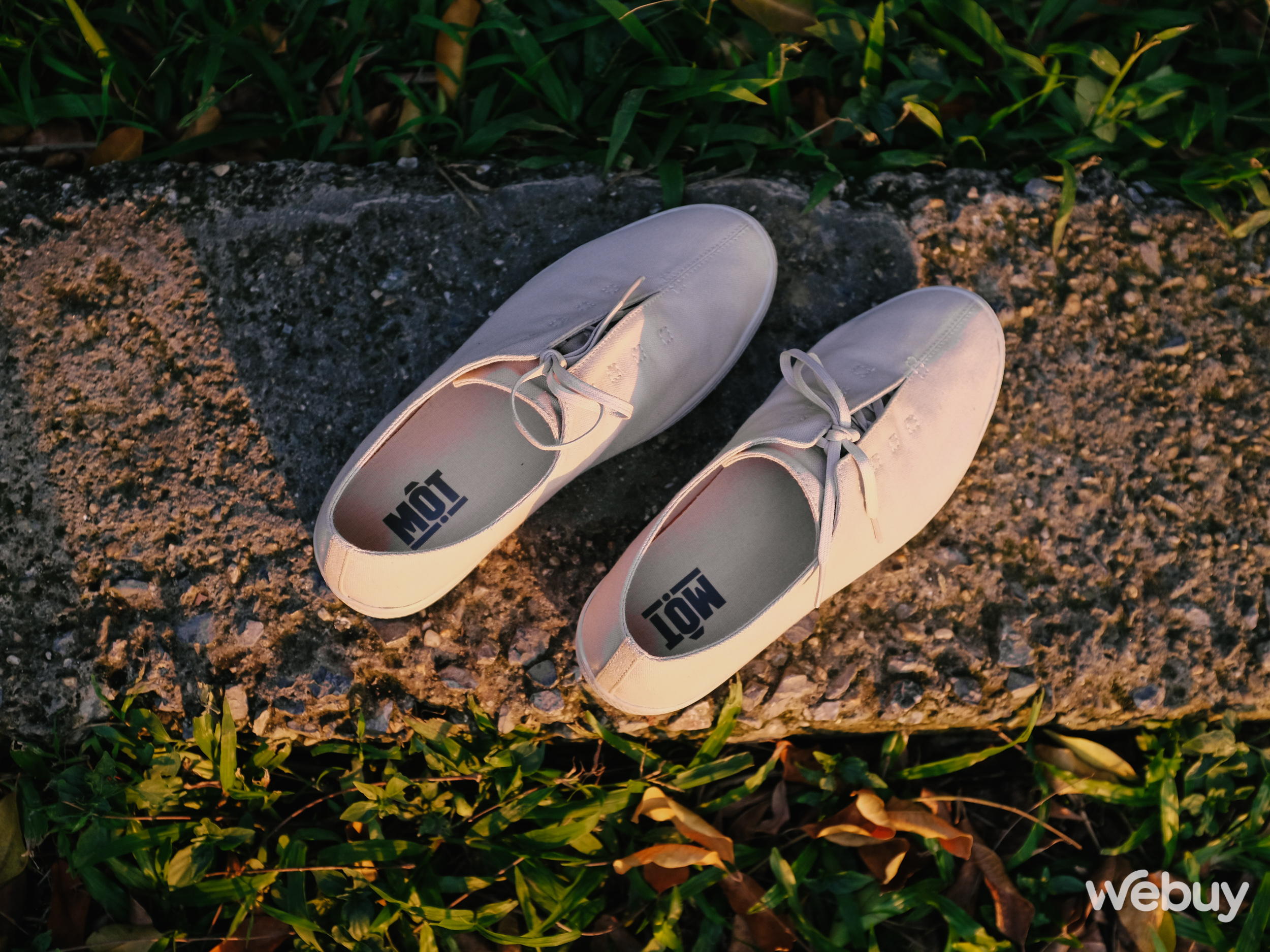 Trải nghiệm đi Một đôi giày trong công viên