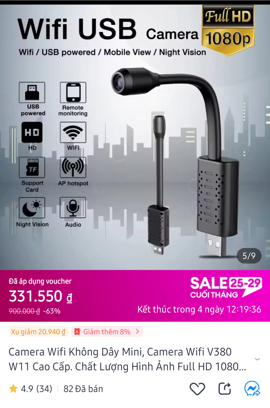 Lướt chợ mạng thấy quá trời camera mini, camera gắn củ sạc, máy báo ...