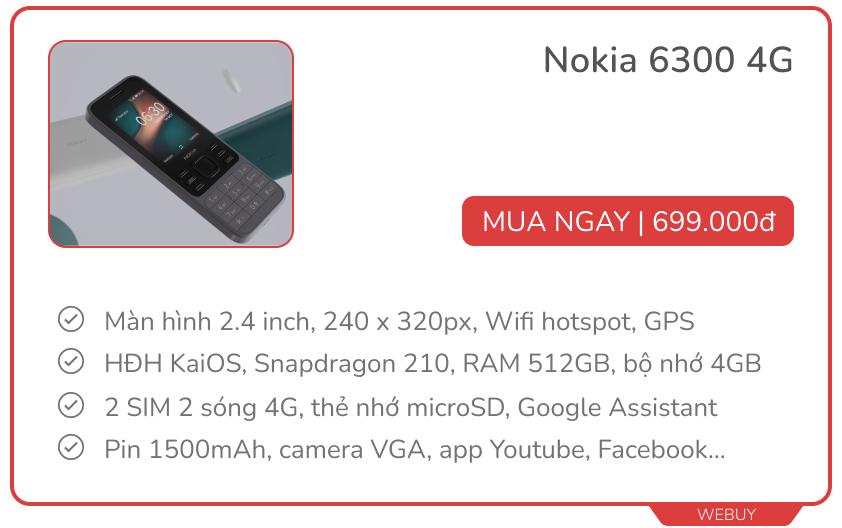 Gợi ý 7 điện thoại "cục gạch" hiệu Nokia, Vtel, Xiaomi... giá từ 399.000đ trang bị 4G không lo ...