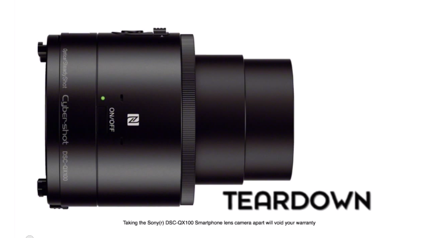 Khám phá “nội thất” bên trong Sony QX100: chiếc máy ảnh cao cấp không ...