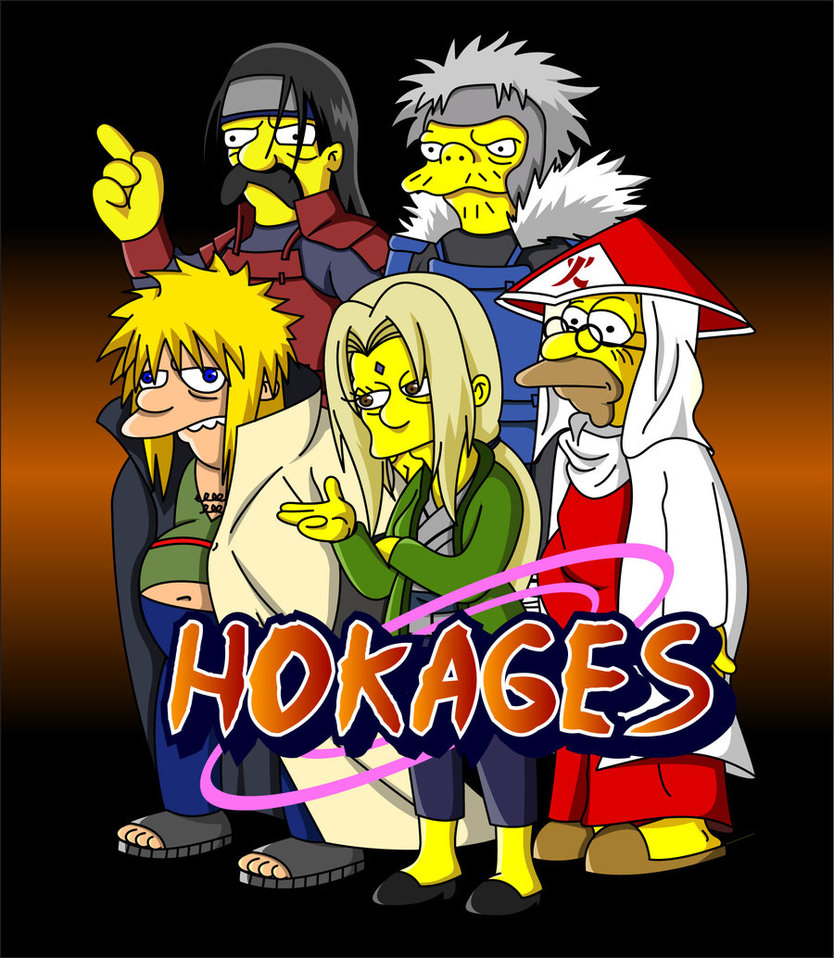 Hài hước với bộ ảnh Naruto phong cách Simpsons