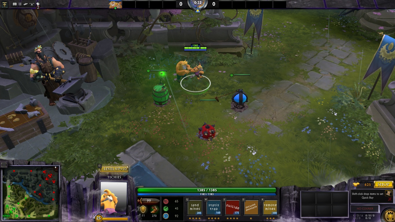 Hướng dẫn cách chơi thử Goblin Techies trong DOTA 2