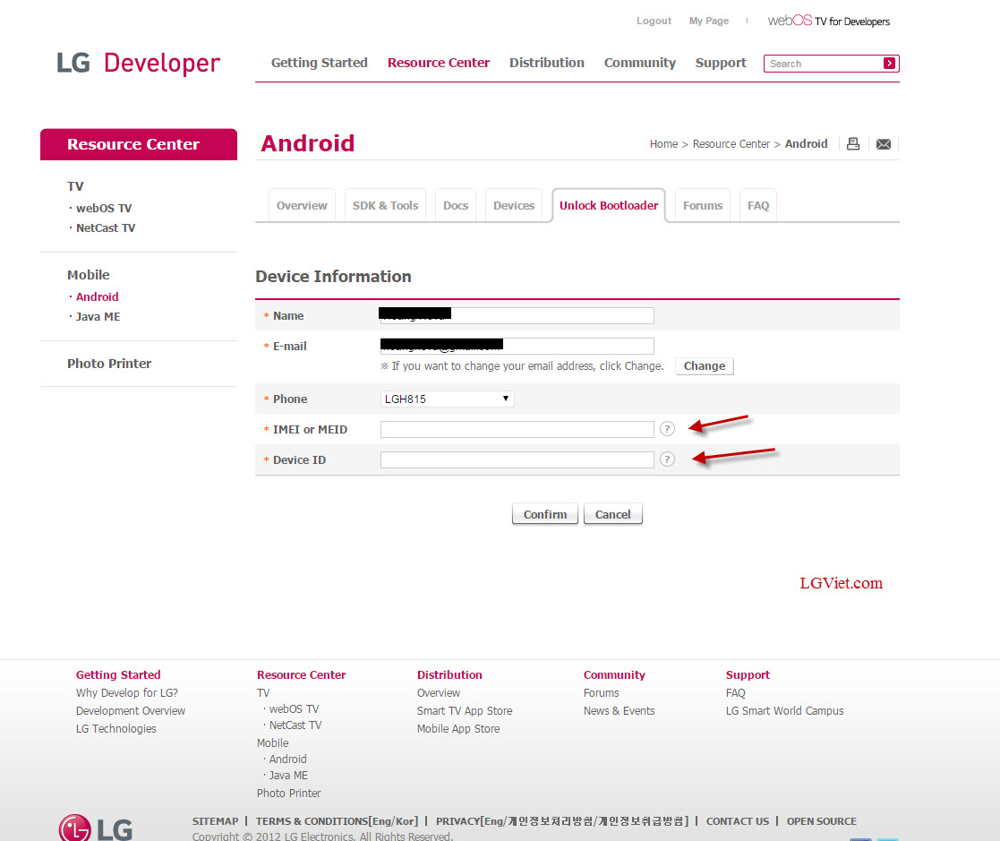 Hướng dẫn mở khóa Bootloader cho LG G4