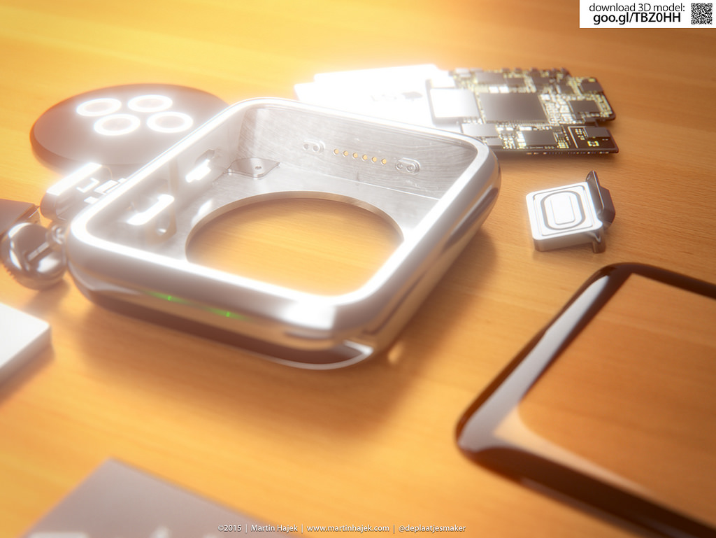 Những hình ảnh chi tiết linh kiện bên trong Apple Watch