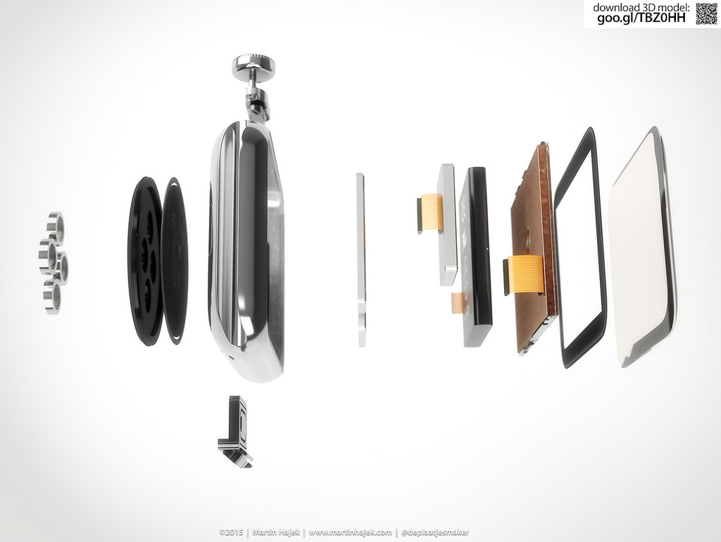 Những hình ảnh chi tiết linh kiện bên trong Apple Watch