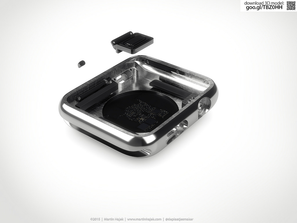 Những hình ảnh chi tiết linh kiện bên trong Apple Watch