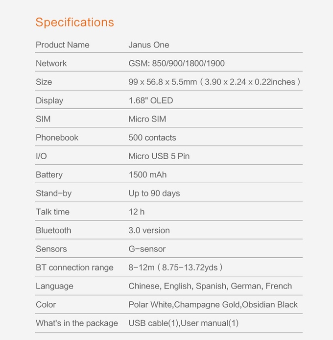 Janus: Featurephone kiêm pin dự phòng thiết kế nhỏ gọn ấn tượng