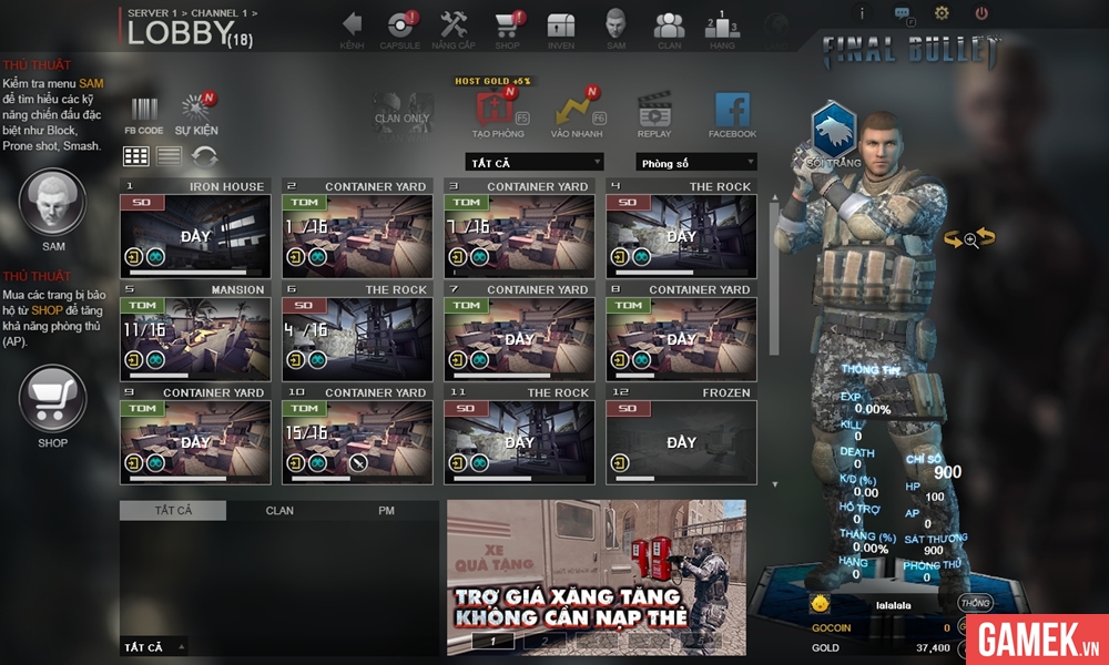 Final Bullet đang trở thành game bắn súng vắng người chơi nhất Việt Nam?