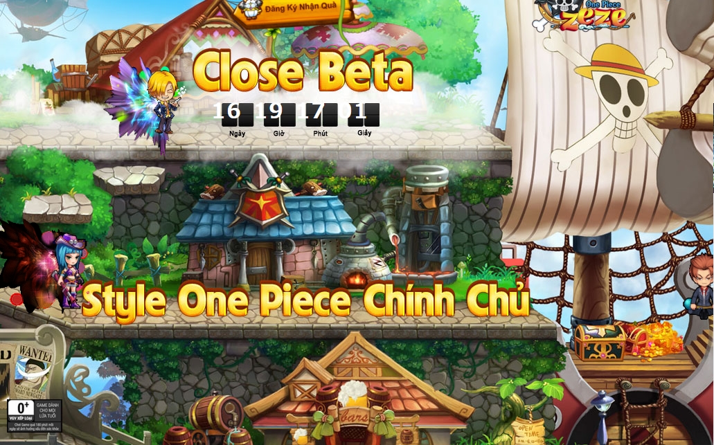 Game mới One Piece ZeZe mở cửa tại Việt Nam ngày 11/3