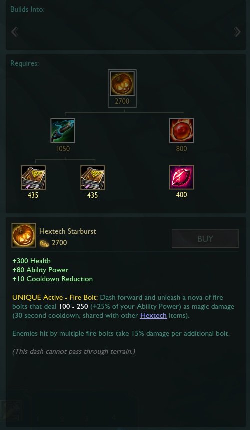 trang bị mới Sarburst Hextech, tốc biến cứ 30 giây hồi 1 lần