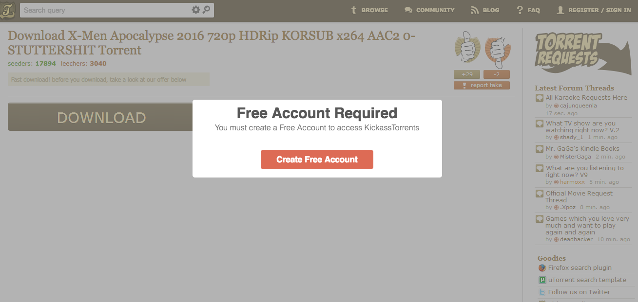 Đừng truy cập bản sao của KickassTorrents mới, bạn có thể bị đánh cắp ...
