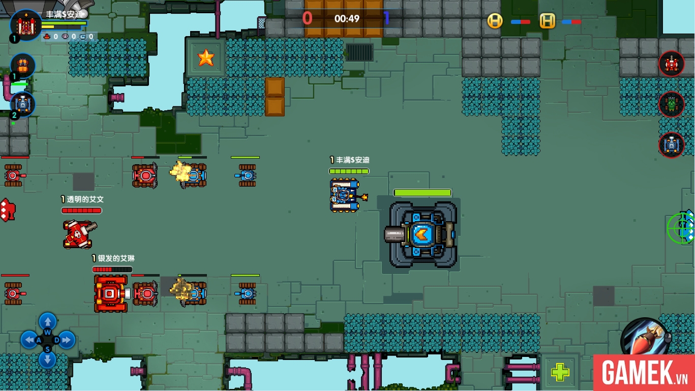 Khai Tâm Đả Tank - Game MOBA lạ và độc kiểu "bắn tank" kinh điển