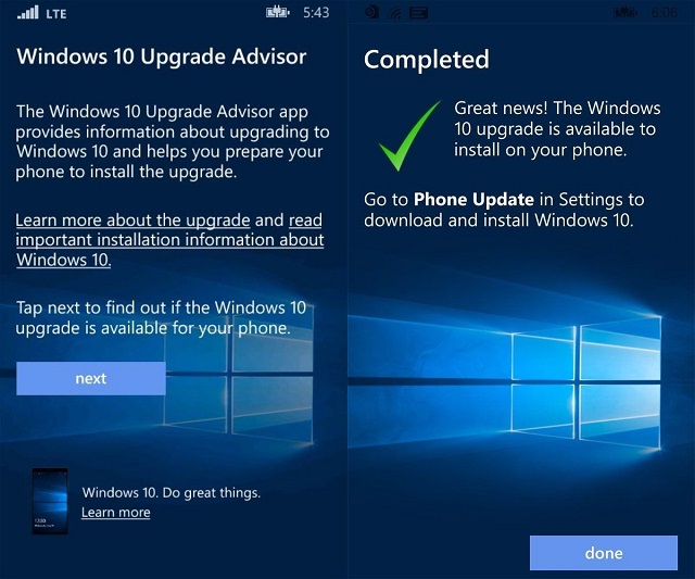 Microsoft vừa phát hành Windows 10 Mobile cho thiết bị Windows Phone 8.1