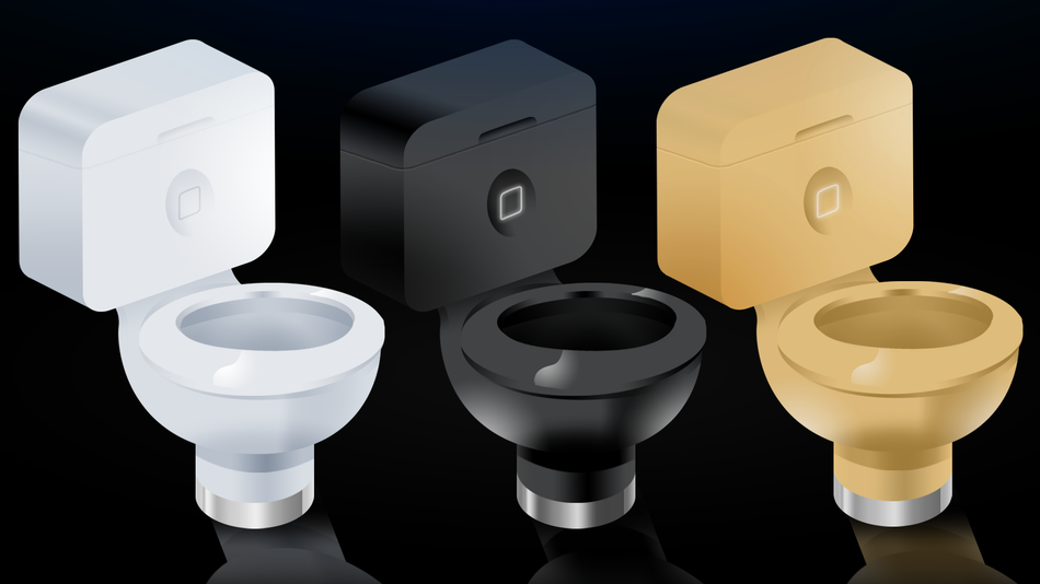 Đúng chất Apple: đến toilet cũng phải thiết kế giống iPhone