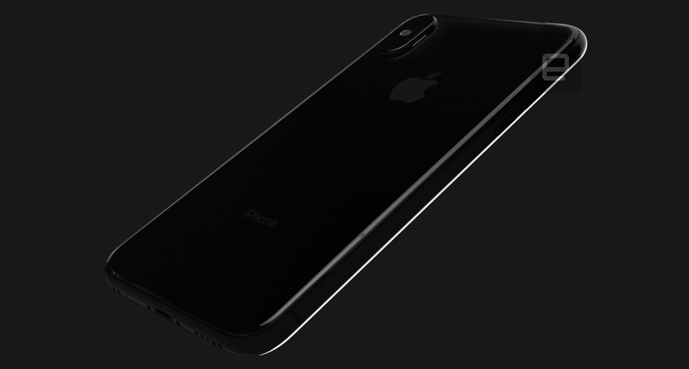 Lộ bản render mới nhất của iPhone 8 với thiết kế thân kính, camera kép ...