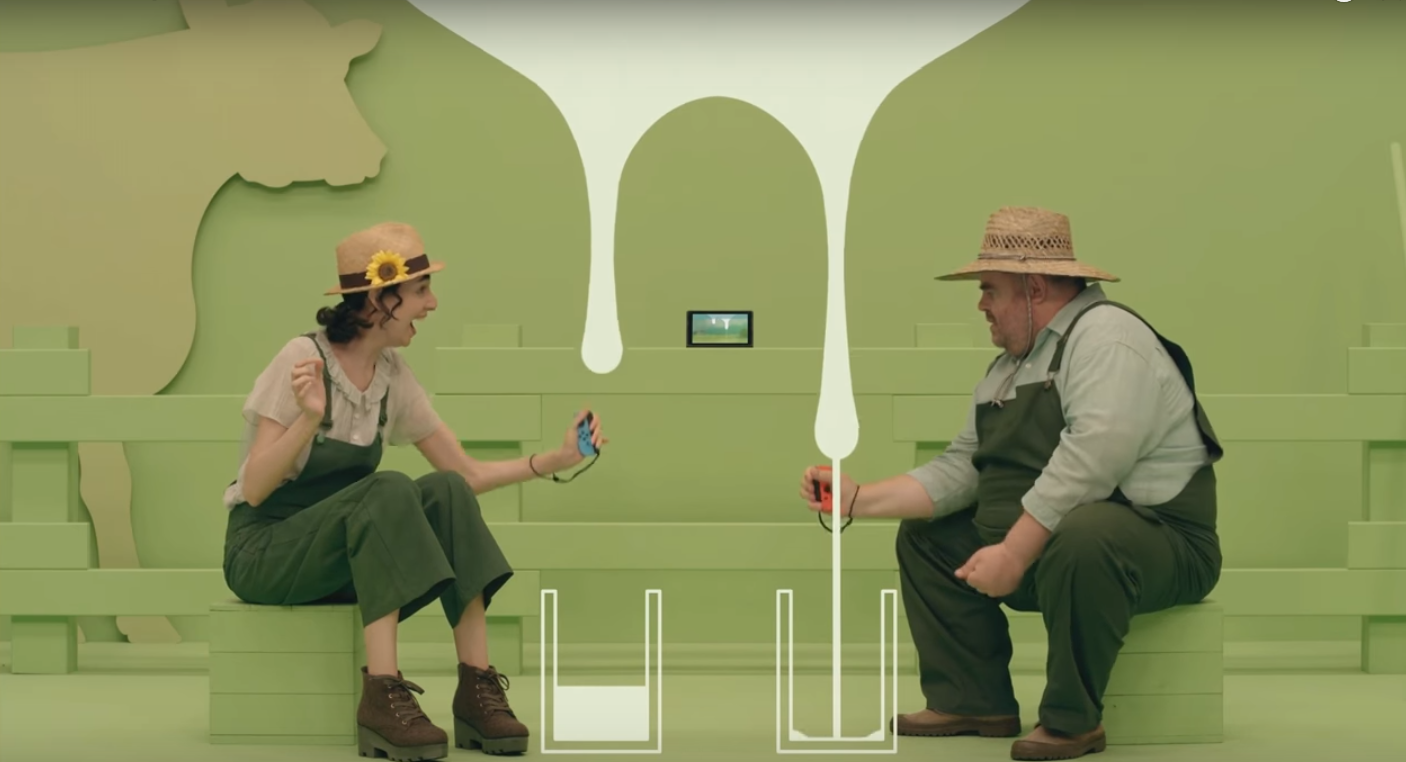Ứng dụng đầu tiên của tay cầm Nintendo Switch là làm game vắt sữa bò