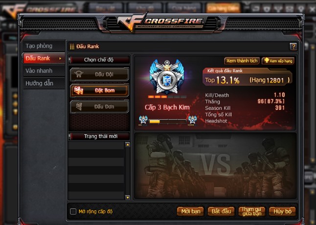 Đột Kích: Phần thưởng xếp hạng mùa 5 của CrossFire Trung quốc đã chính ...