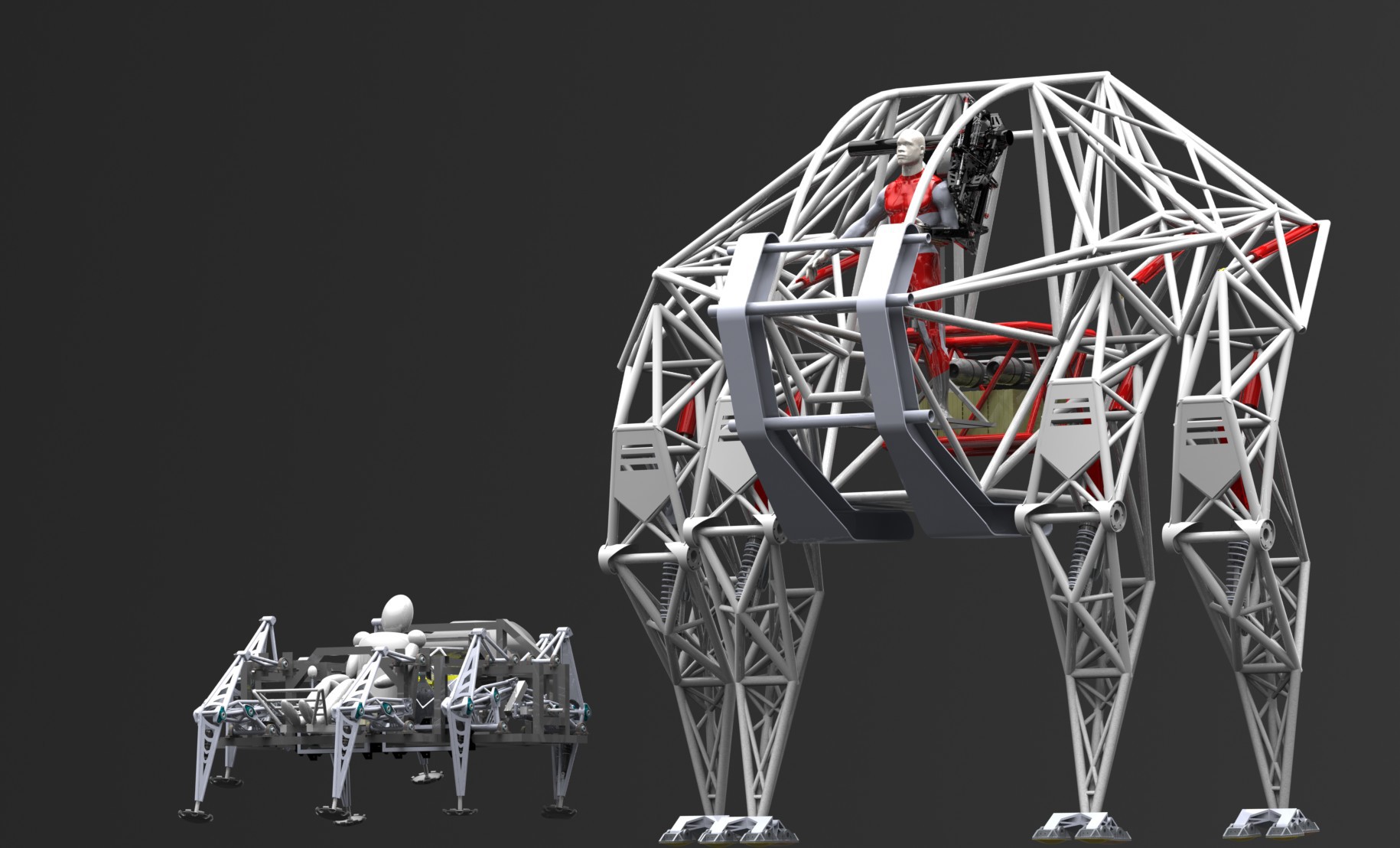 Không chỉ muốn tạo ra một robot có người lái bên trong, người đàn ông ...