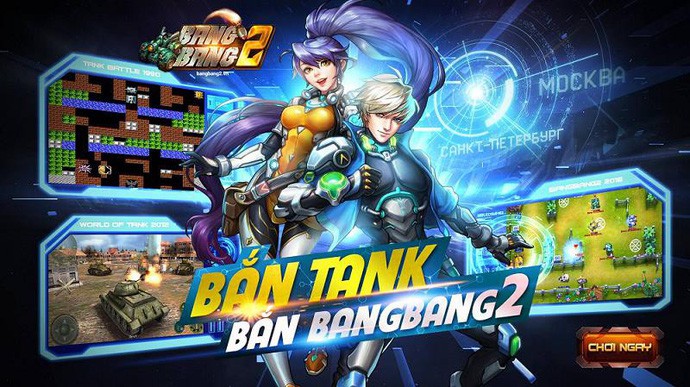 Trải nghiệm Bang Bang 2 - Game bắn tank ăn theo Liên Minh Huyền Thoại