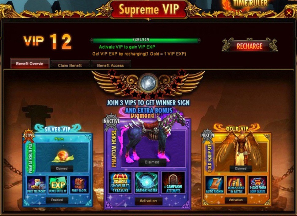 Tiêu nạp hợp lý, chính là bí quyết Vip thấp vẫn có thể đua Top, tạo thế ...