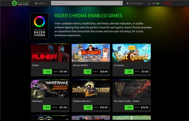 Chán bán gear, Razer ra mắt cả Game Store chuyên bán game giảm giá