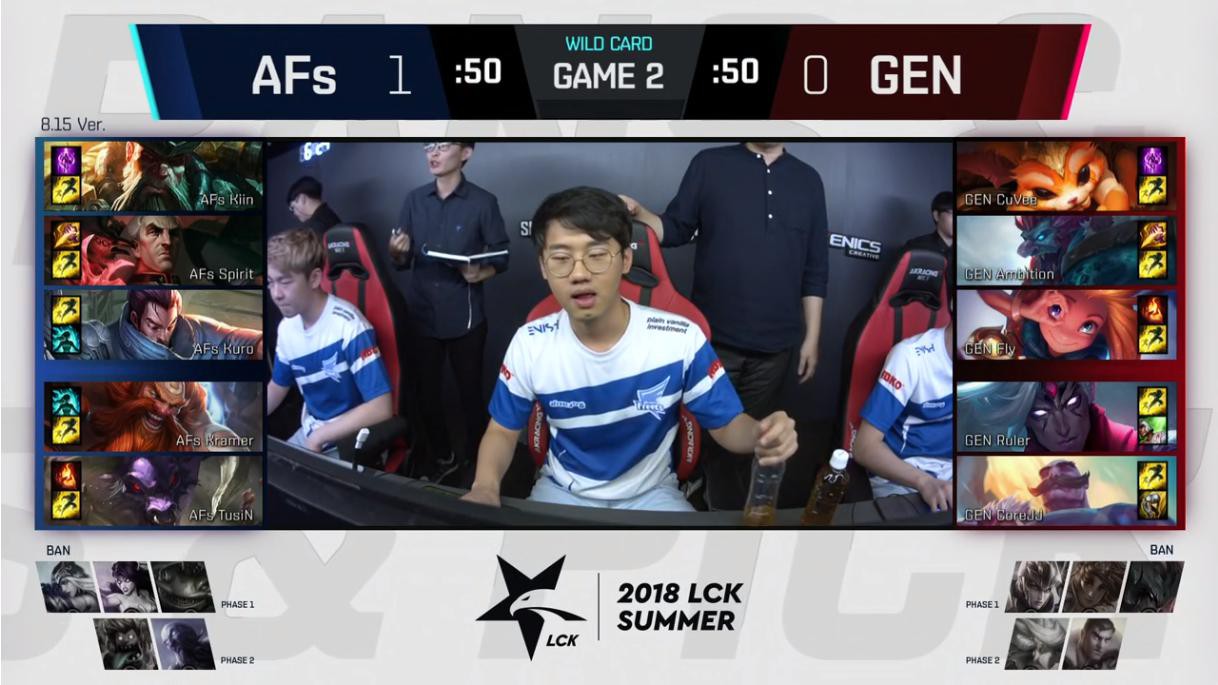 [Playoffs LCK mùa Hè 2018] Sở hữu toplaner thuộc tuyển quốc gia Hàn Quốc, AFS hủy diệt GEN chỉ ...