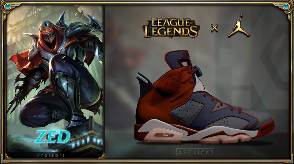Chiêm ngưỡng bộ sưu tập giày kết hợp giữa Jordan và LMHT của anh chàng ...