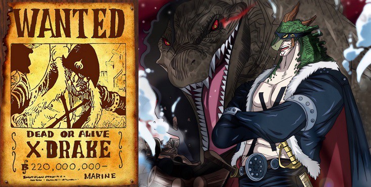 One Piece: 10 thông tin thú vị xung quanh X-Drake, Siêu tân tinh Khủng ...