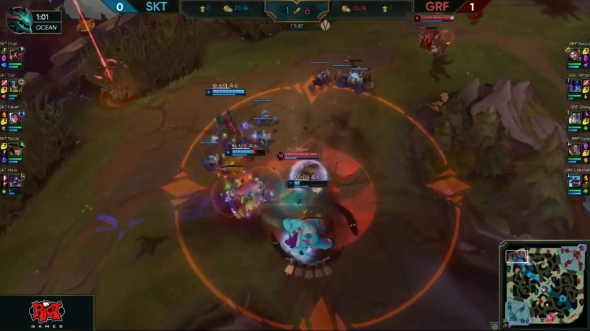 LMHT: Đến Dream Team SKT T1 cũng thua sấp trước một Griffin quá hùng mạnh, ván 1 thậm chí còn ...