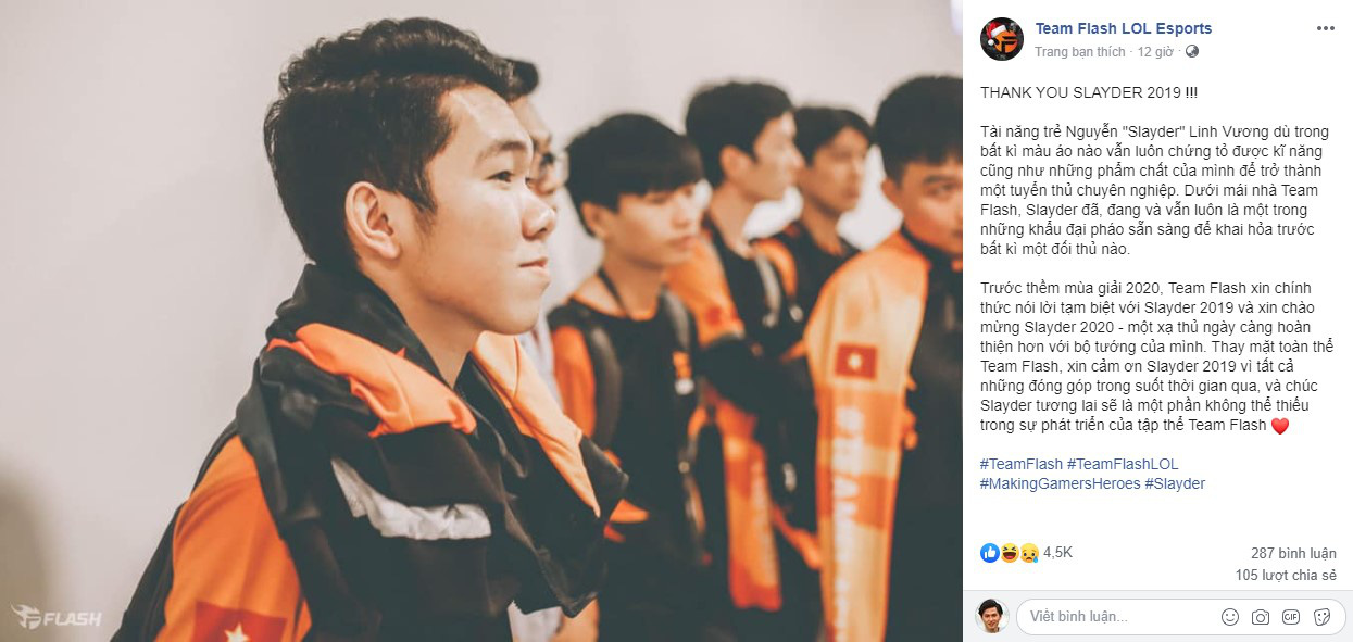 Slayder chính thức gia hạn hợp đồng với Team Flash, giấc mộng mang tên ...