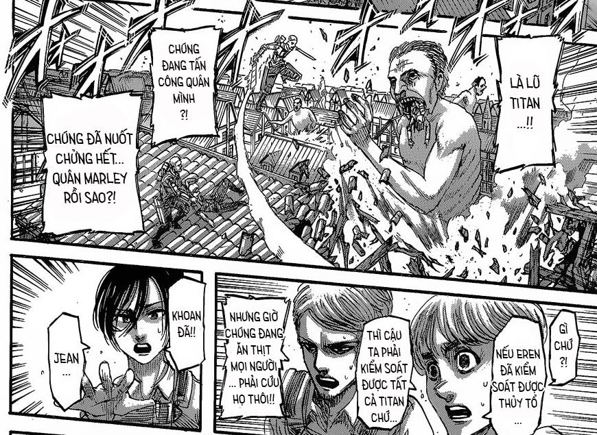 Attack on Titan chap 124: Chiến sự ngày càng căng thẳng, đám Titan vô ...