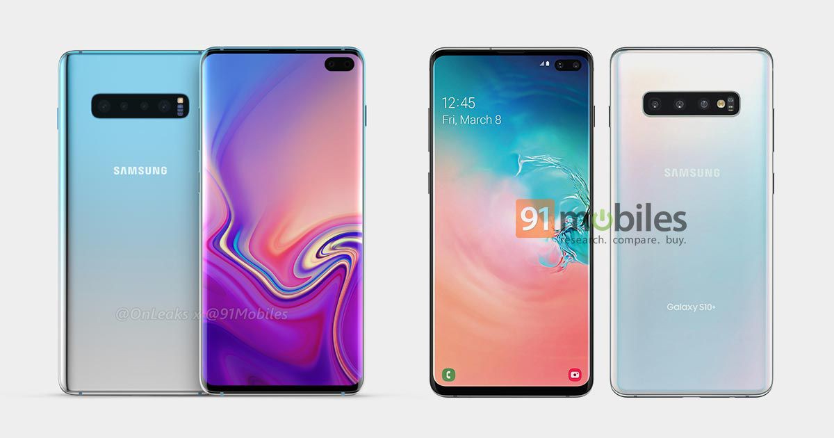 Galaxy S10 Plus lộ ảnh render chính thức với cụm 3 camera nằm ngang ...