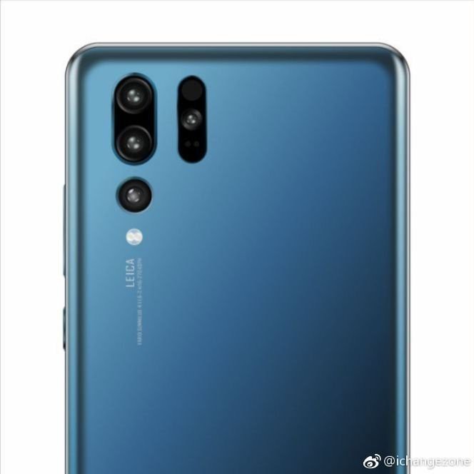 Huawei P30 Pro lộ ảnh render: 4 camera, có cảm biến TOF 3D