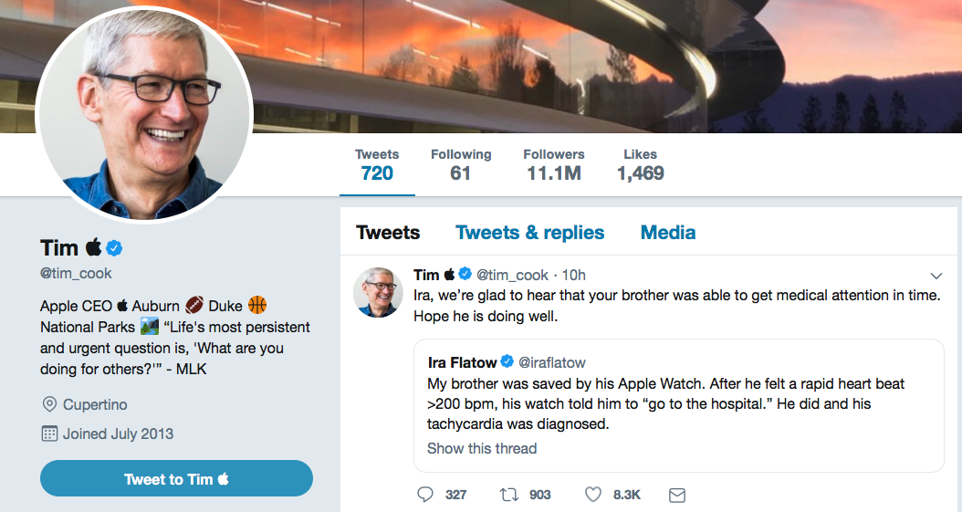 CEO Apple Tim Cook đổi tên Twitter thành "Tim Apple" sau khi bị Tổng ...