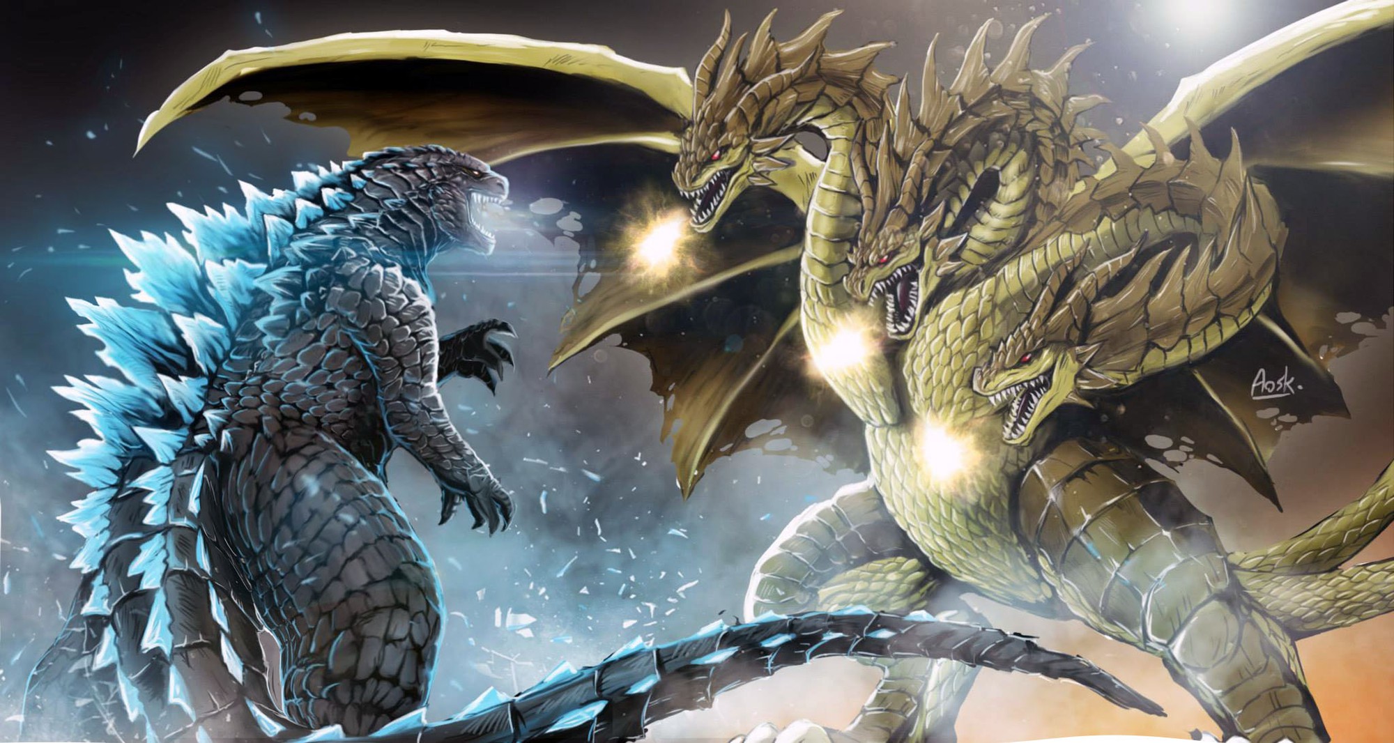King Ghidorah - đối thủ truyền kiếp khiến vua quái vật Godzilla cũng ...
