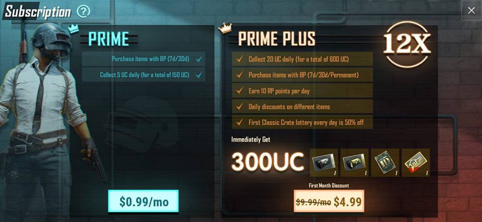 PUBG Mobile: Tính năng VIP xuất hiện, giá gói Prime Plus khoảng 230 ...