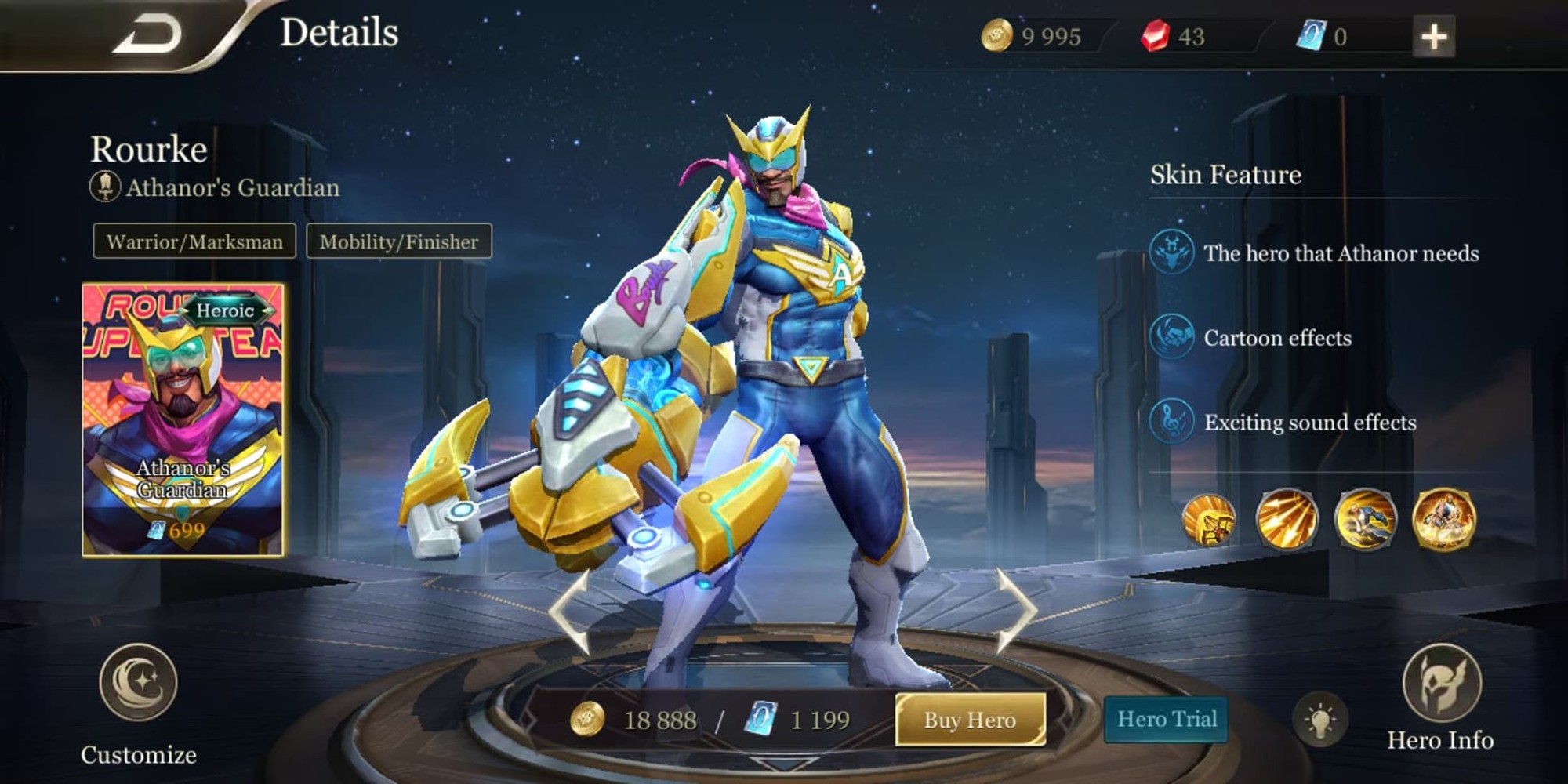 Liên Quân Mobile: Tencent tặng FREE game thủ Rourke Siêu Anh Hùng ...