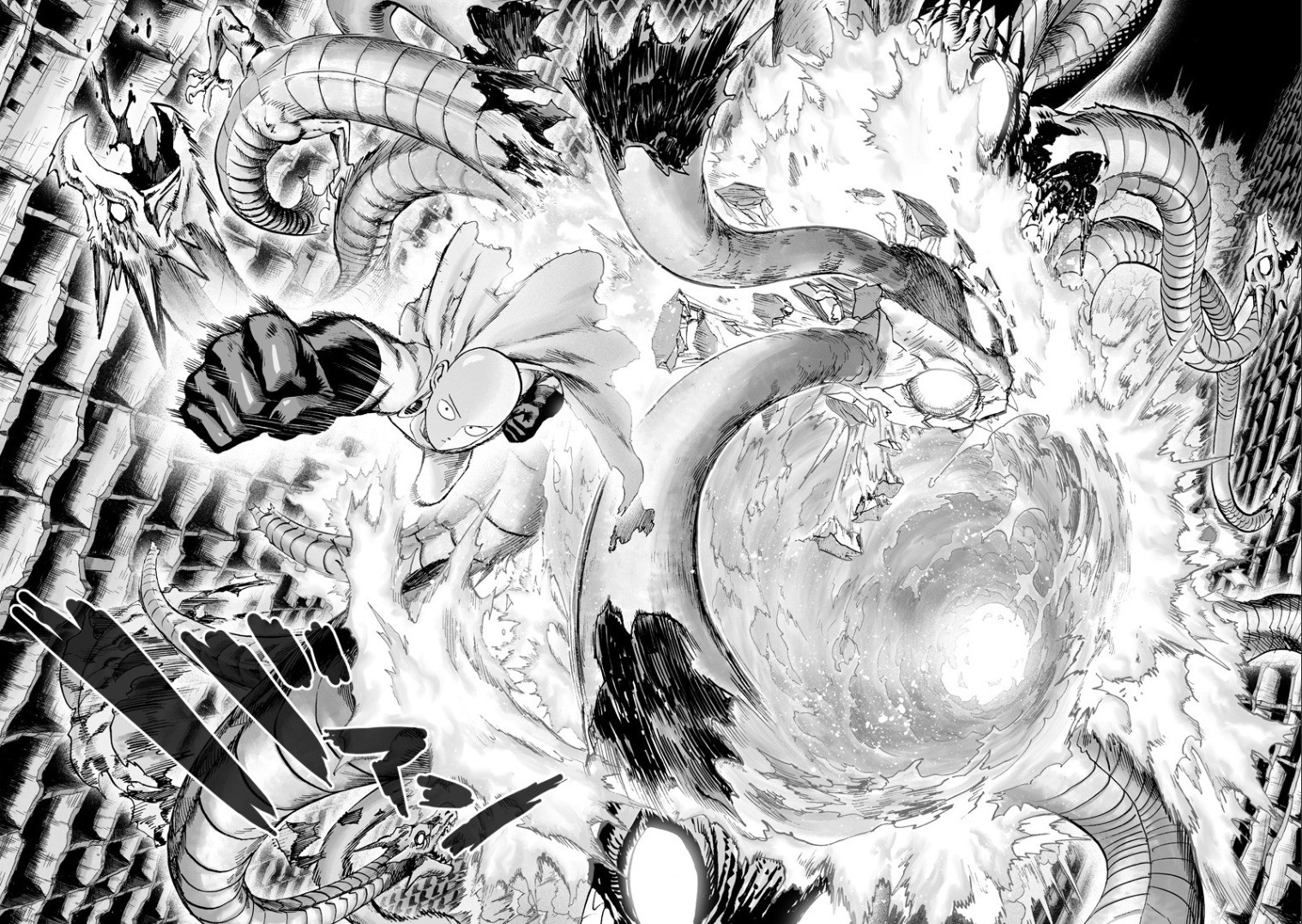 One Punch Man: King thể hiện "bản lĩnh", chẳng cần làm gì quái vật cũng ...