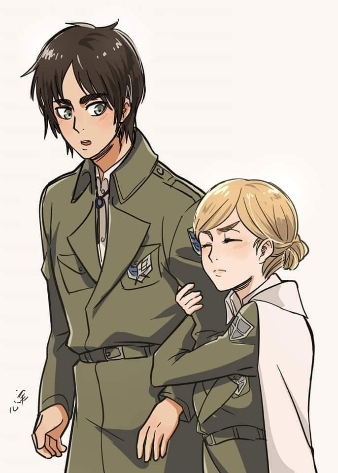 Attack on Titan: Eren và Historia tình bể bình trong loạt fanart khiến ...