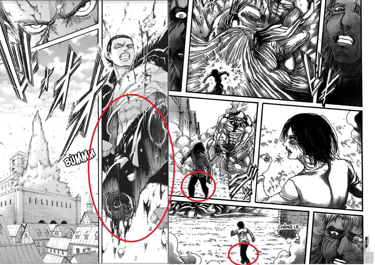 Attack on Titan chap 119 mắc quá nhiều "sạn"... có thể là do tác giả ...