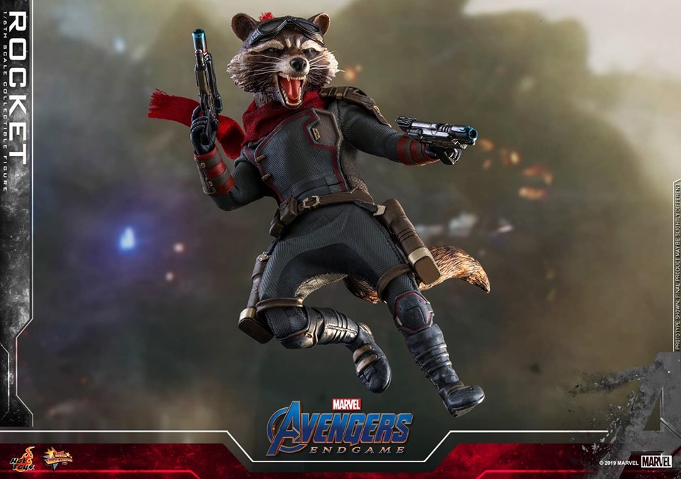 Chiêm ngưỡng bộ Hot Toys "cực chất" của Rocket phiên bản Endgame