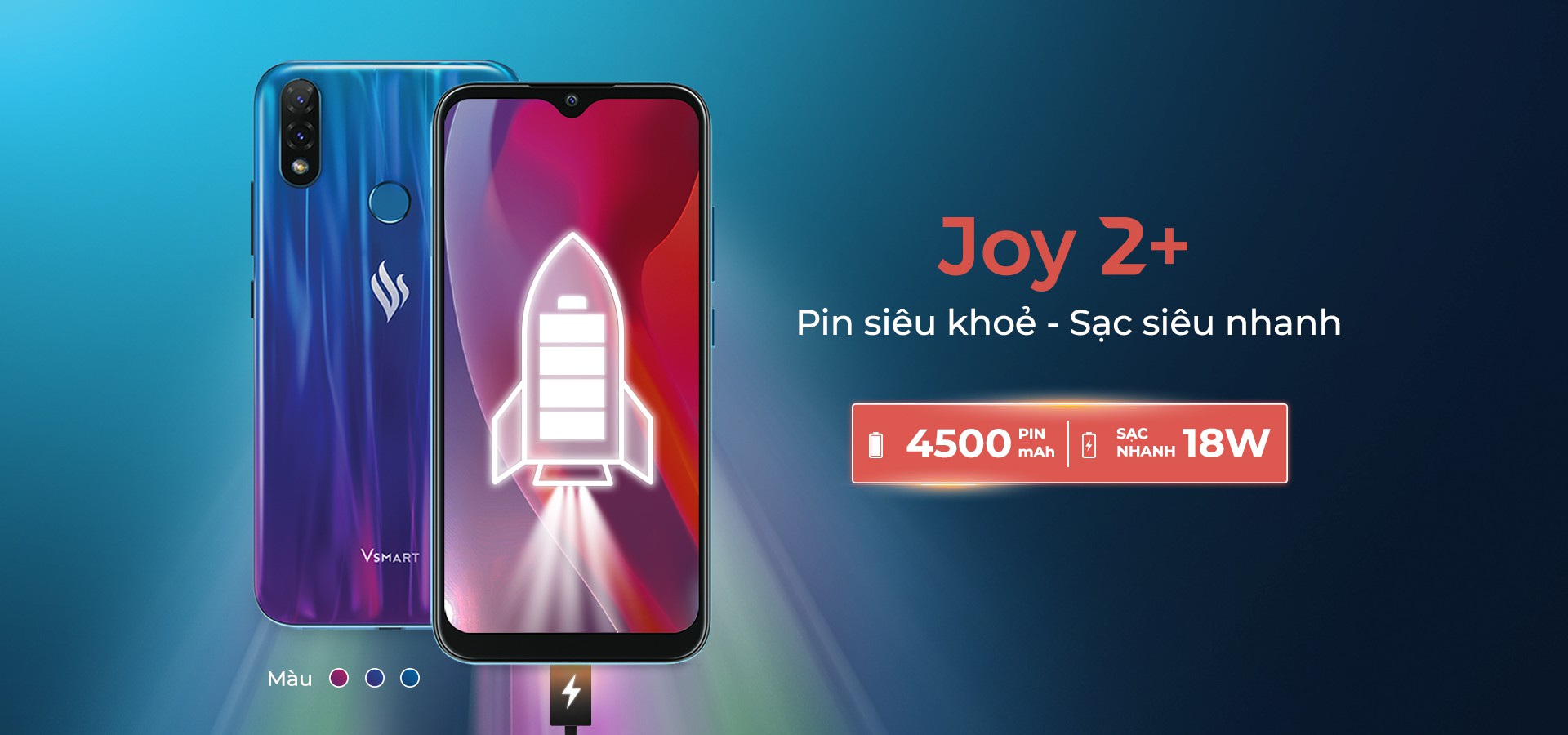 Vsmart ra mắt Joy 2 Plus: Pin 4500mAh, camera kép, Snapdragon 450